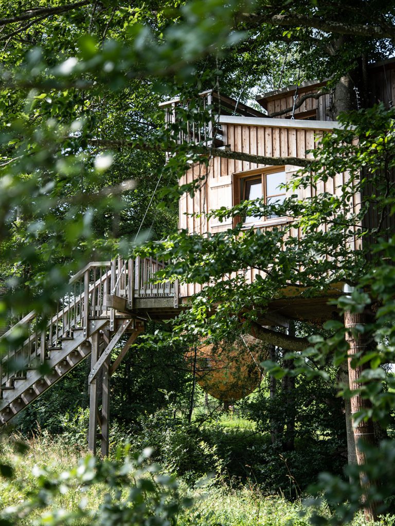 Spannende Baumhaus Bernachtung Bayern Fotos